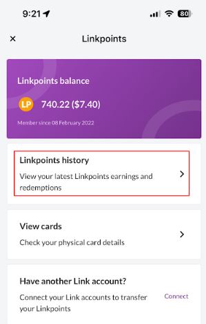 Where can I check my Linkpoints balance and transaction history? – Link